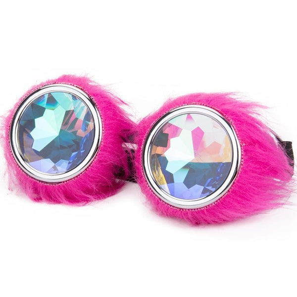 Fluffy Kaleidoscope Rave Goggles | Rave Accessories | Rave Goggles ...